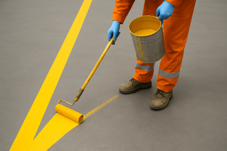 Epoxy Line Marking UAE | White Metal Contracting LLC